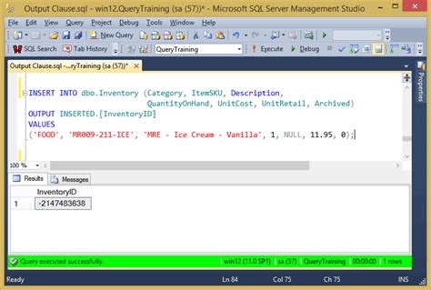 Unlock Sql Servers Output For Insert Statements