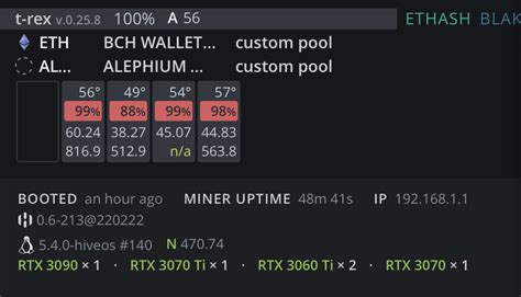 alph hashrates above 1 gh s showing n a on hiveos · issue 1134 · trexminer t rex · github