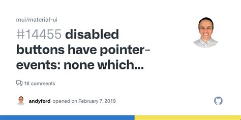 Disabled Buttons Have Pointer Events None Which Prevent Overriding Of