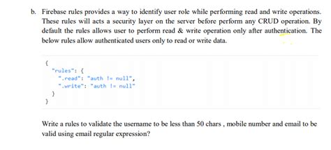 Solved B Firebase Rules Provides A Way To Identify User