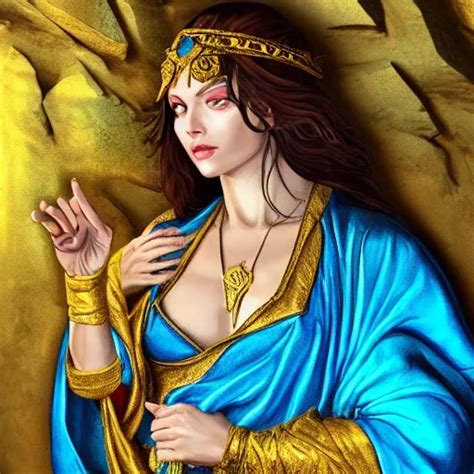 Man Worshipping Seductive Divine Goddess With Bright Stable Diffusion OpenArt