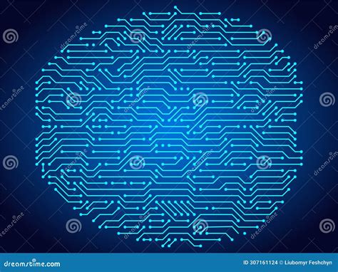 Circuit Board Brains Artificial Intelligence Microchip Ai Chip And