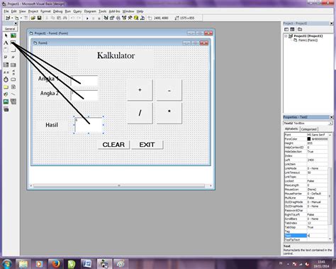 TUTORIAL MEMBUAT KALKULATOR VISUAL BASIC Sekolah Menengah Sekolah Alam Bogor