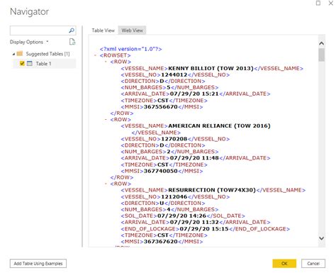 consuming xml web service data in power bi