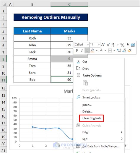 How To Remove Outliers In An Excel Scatter Plot 3 Methods