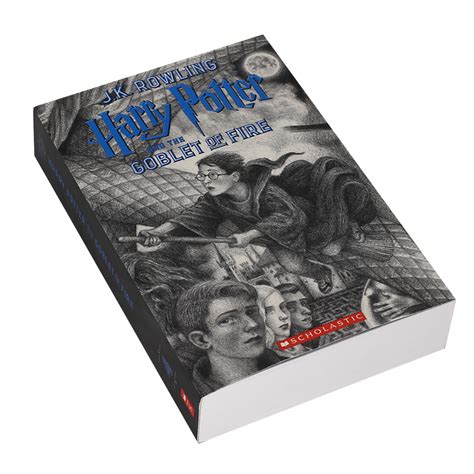哈利波特与火焰杯英文原版 20周年纪念版美国版 Harry Potter And The Goblet Of Fire Jk罗琳布莱恩塞兹尼克素描封面版平装 虎窝淘