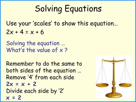 Solving Equations Using The Balancing Method Ppt