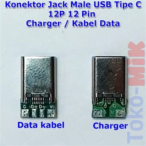 Jual Py Diy Konektor Jack Colokan Usb Tipe Type C Pin P Male