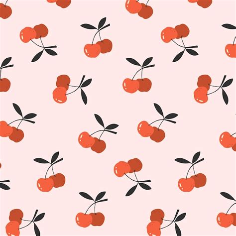 Premium Vector Cherry Seamless Pattern Background