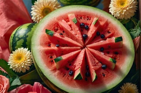 Premium Photo Watermelon Lices In Wedding Bouquet
