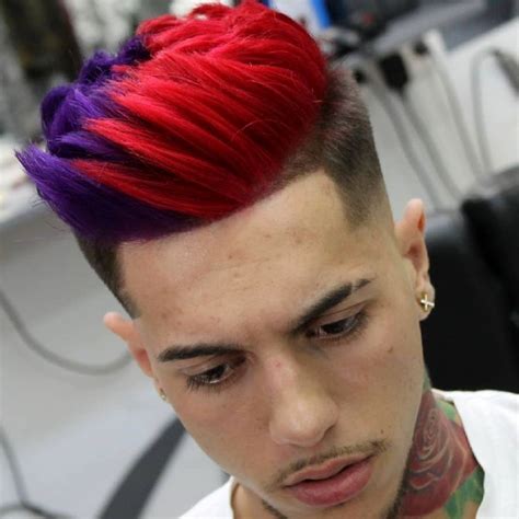 Burgundy Hair Color For Men🍷 100 Hairstyles By The Best Barber Men