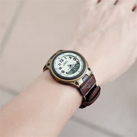 Casio卡西欧男手表aw 80v 3b 5b十年电池运动帆布军绿户外森林人 虎窝淘