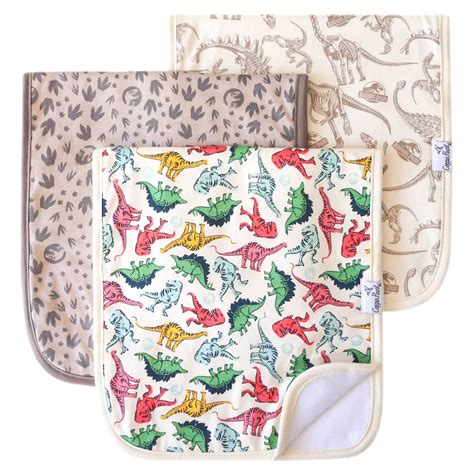 Copper Pearl Burp Cloth Set Jurassic Park Wiregrass Designs