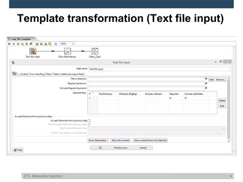 ETL Metadata Injection With Pentaho Data Integration PPTX