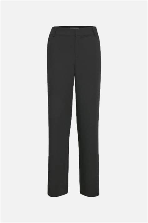 Gestuz Joelle Pants Sort Suser I Sivet Klær Sko Og Accessories Til Dame