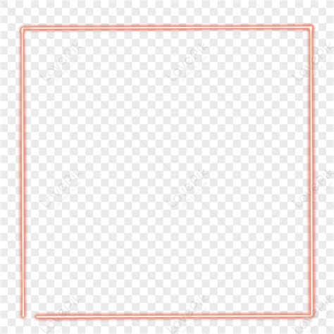 Border Colored Neon Orange Rectangle Border Orange Creativity Light Effect Png Image And Clipart