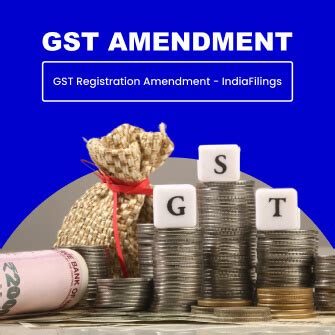 GST Registration Amendment IndiaFilings