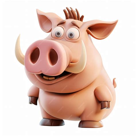 Premium Photo A Pink Pig With A Big Nose And A Big Nose