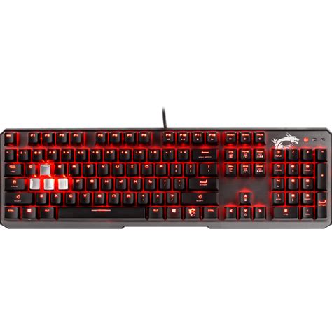 Msi Vigor Gk60 Gaming Keyboard With Cherry Mx Red Switch And Red Backlight
