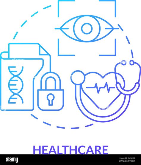 Healthcare Blue Gradient Concept Icon Stock Vector Image And Art Alamy