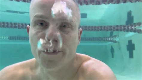 Underwater Barefaced Guy Exhaling All His Air Thisvid Com