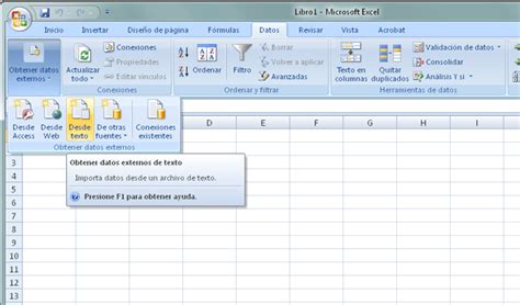 Cómo importar un fichero CSV a Excel xls y a una base de datos Access mdb Proyecto A