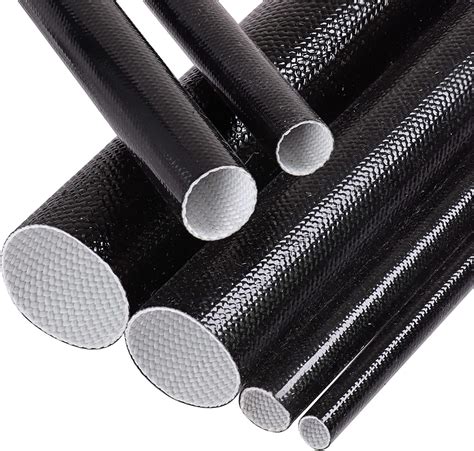 Self Extinguishing Silicone Fiberglass Sleeve Coating High Temperature Resistance Flexibility