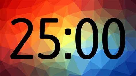 25 Minute Timer With Alarm Youtube