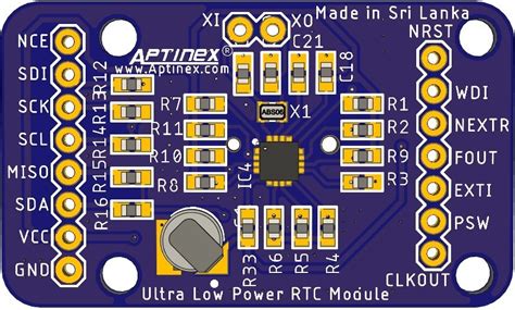 AM1815 AB1815 Ultra Low Power RTC Module Communication Protocol I2C Aptinex