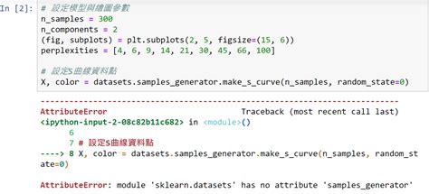 出現：module Sklearndatasets Has No Attribute Samplesgenerator Cupoy