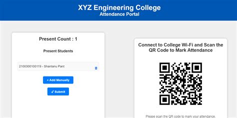QR Code Attendance System Using Python Free Code