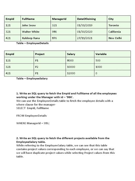 Extra Queries Pdf Sql Data Management Software