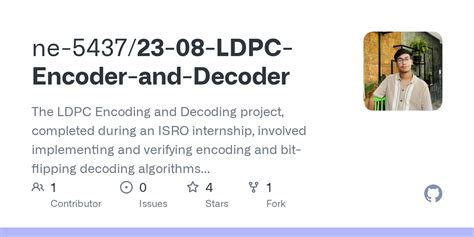 Github Ne 543723 08 Ldpc Encoder And Decoder The Ldpc Encoding And Decoding Project