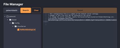 Palworld How To Edit Server Settings DatHost Help Center