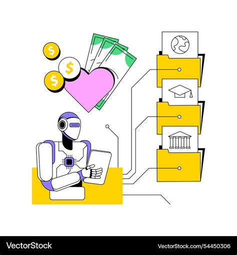 Ai Streamlined Resource Allocation Abstract Vector Image