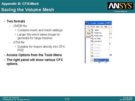 Appendix B Cfxmesh Ansys Meshing Application Introduction Ansys