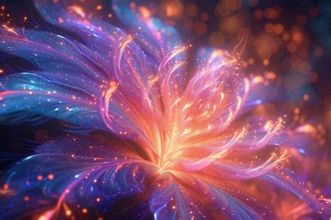 Premium Photo Fractal Fusion Fireworks Fantasy