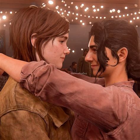 Ellie And Dina At The Winter Dance The Last Of Us Joel And Ellie Winter Dance