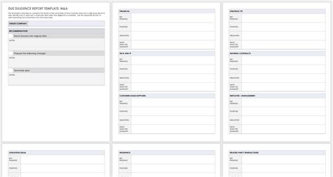 Due Diligence Checklist Excel