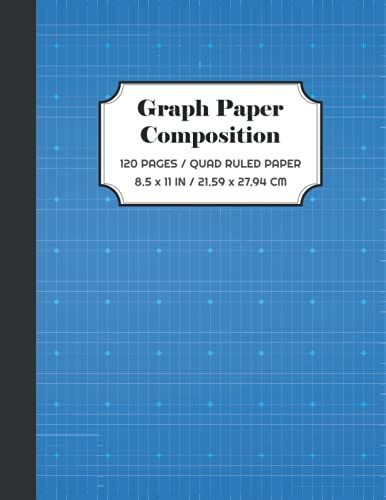Graph Paper Composition Notebook Graphed Ruled Notebook Gridded Paper