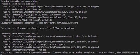 Node Not Found Issue HazemMeqdad Lavaplay Py GitHub