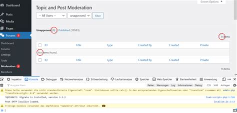 Moderation Cant Findlist The Unapproved Posts How To And