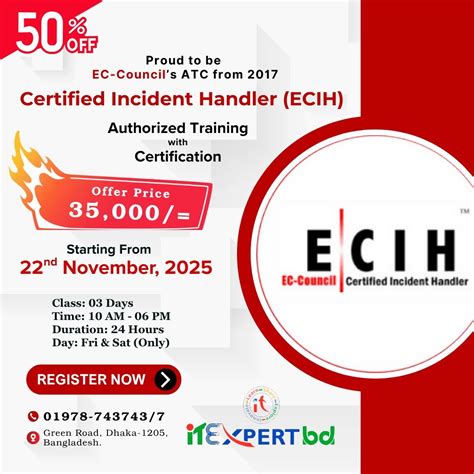 Ec Council Certified Incident Handler Ecih Good Luck Center 1517