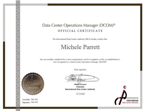 Class Is Complete With Dcom Certification Jeff Bertocci Dikran K