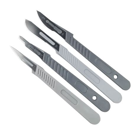 Disposable Sterile Stainless Steel Scalpel Blades With Plastic Handle