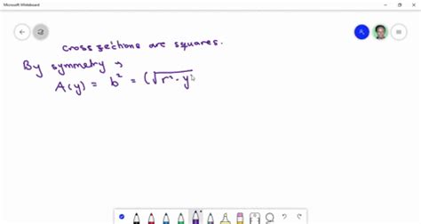 SOLVED Using Cross Sections Find The Volume Of The Solid Of Intersection The Solid Common To