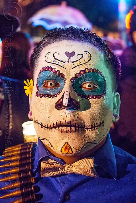 Unleash The Halloween Spirit Dia De Los Muertos Makeup For Men With
