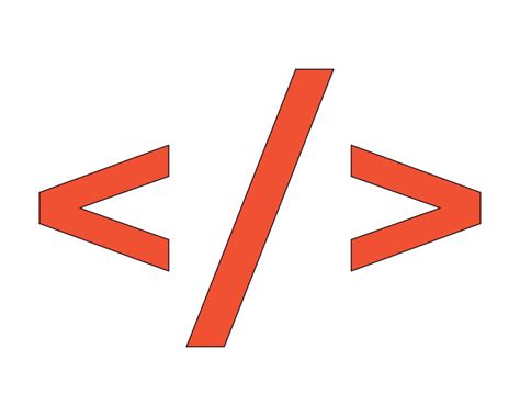 Code Symbols Flat Line Color Isolated Vector Object Web Development