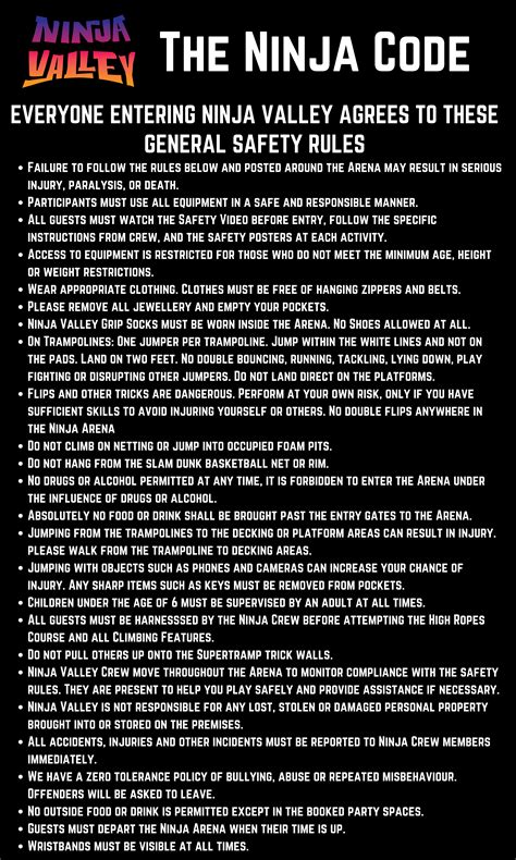 The Ninja Code Ninja Valley