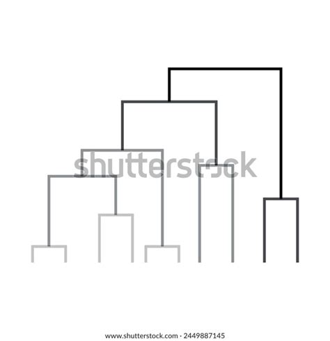 Dendrogram Diagram Representing Tree Hierarchical Clustering Stock